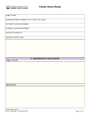 Fillable Online Dshs Homestudy Form - Fill and Sign Printable Template ...
