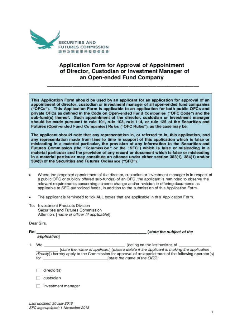 Fillable Online Application Form for Registration of a Private Open ...