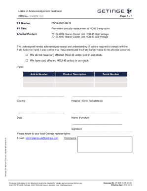 Fillable Online Field Safety Notice template - hpra.ie Fax Email Print ...