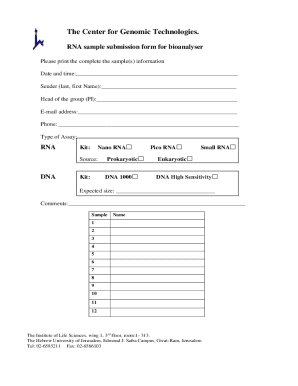 Fillable Online Sample GenBank Record - National Center for ...