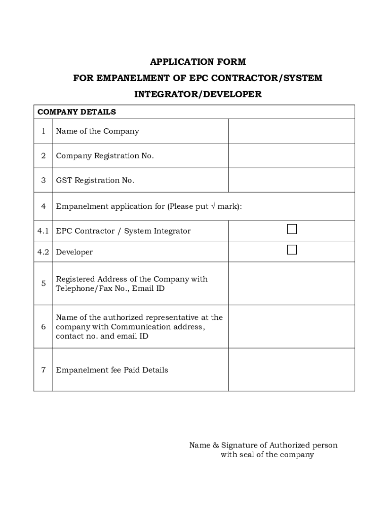 Fillable Online Request for Empanelment (RFE) of Facilitators for ...