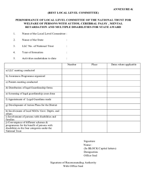 Fillable Online State Award Forms(2019) - Soft copy Fax Email Print ...
