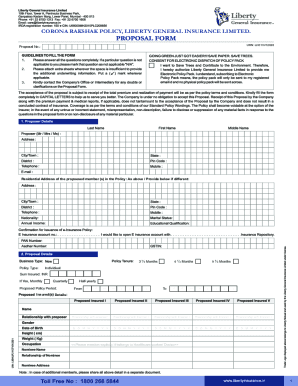 Fillable Online PROPOSAL FORM CVD.cdr Fax Email Print - pdfFiller