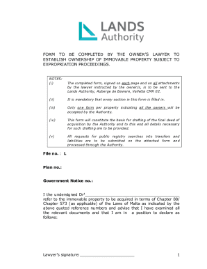 Fillable Online Application Forms - Lands Authority Fax Email Print ...