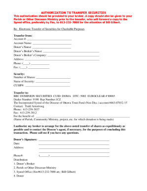 Fillable Online This authorization should be provided to your broker ...