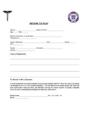 Fillable Online Parent/Guardian Signature Date IMPORTANT: Return to ...