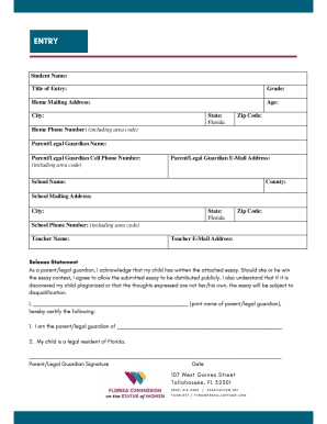 Fillable Online 2022 Essay Form Fax Email Print - pdfFiller