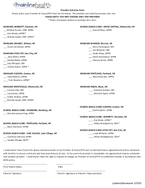 Fillable Online Physician Selection Form - BCBSM Fax Email Print ...