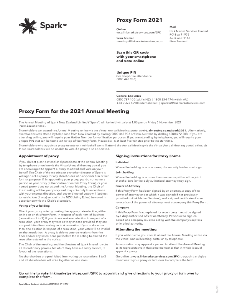 Fillable Online investors sparknz co Fillable Online Investor Centre ...