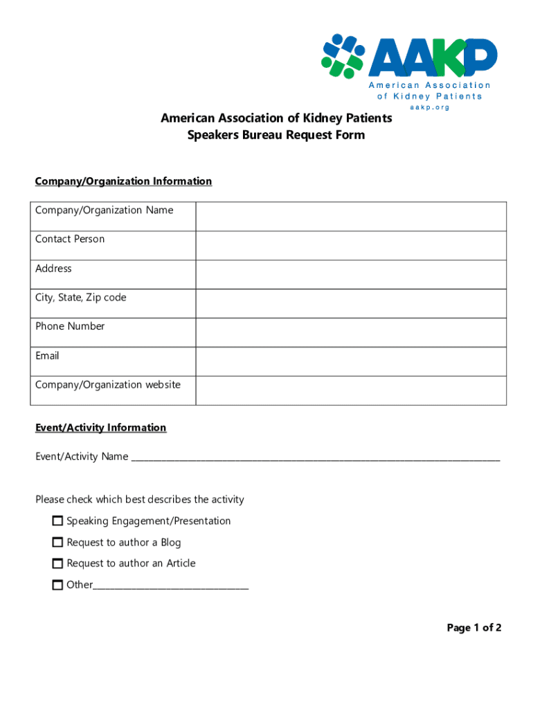 Fillable Online Speakers-Bureau-Request-Formfillable.pdf - American ...
