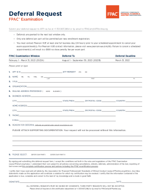 Fillable Online CTP Cancellation Request Form - afponline.org Fax Email ...