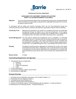 Fillable Online Development Services Department GUIDELINES FOR ...
