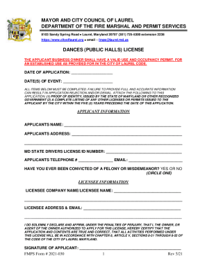 Fillable Online Permit Application for Parades and Public Assembly Fax ...
