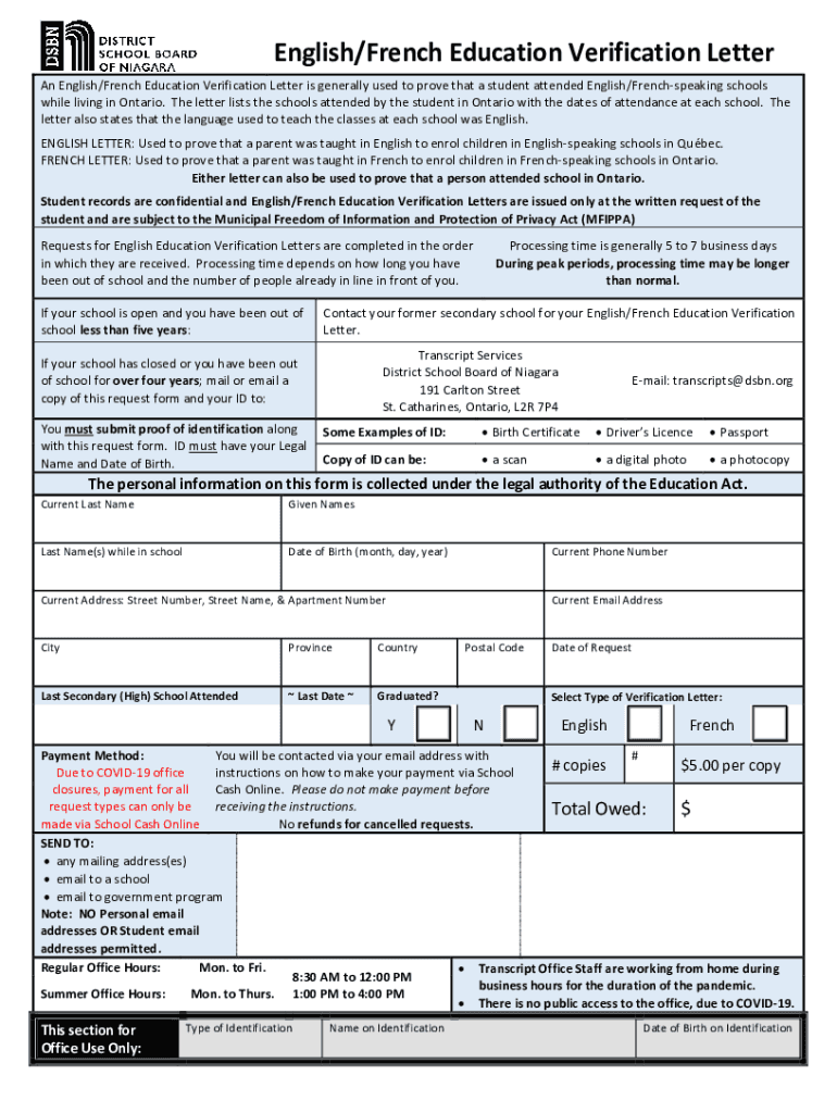 Fillable Online English Proficiency Letter Sample - Waive CNO English ...