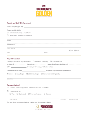 Fillable Online Faculty and Staff Giving Form - Buffalo Fax Email Print ...