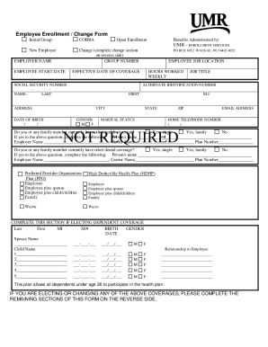 Fillable Online Fillable Online Employee Enrollment / Change Form - St ... Fax Email Print ...