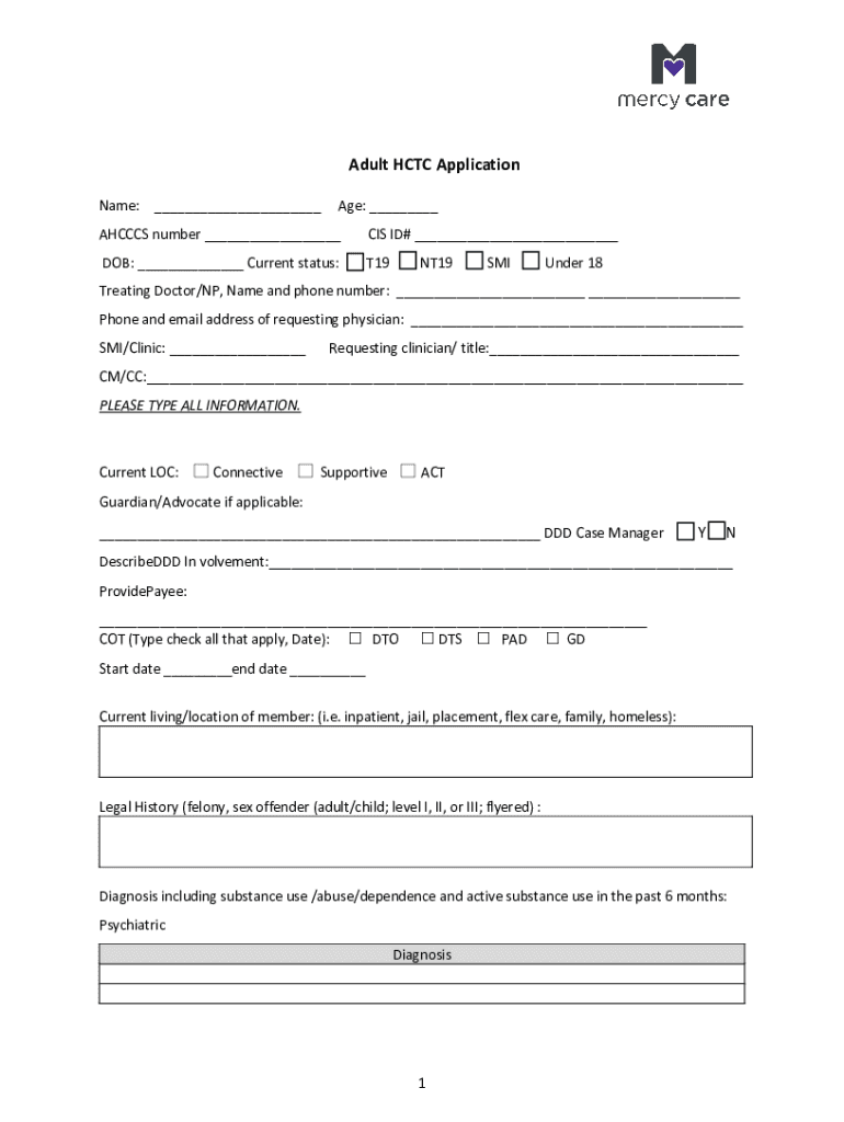 Fillable Online Adult-HCTC-Application. Accessible PDF Fax Email Print ...