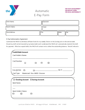 Fillable Online E-Pay Form Fax Email Print - pdfFiller