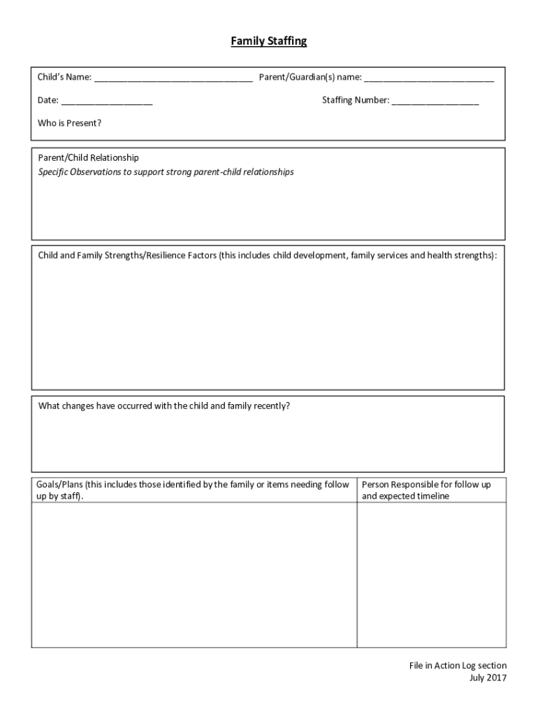 Fillable Online ADOPTION STAFFING DECISION WORKSHEET (CD-189 ...