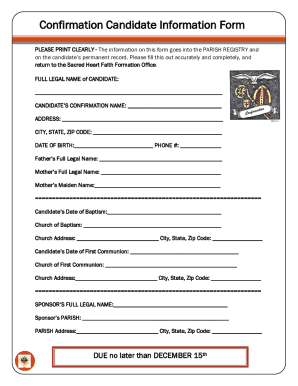 Fillable Online Confirmation Certificate Information Sheet Fax Email ...