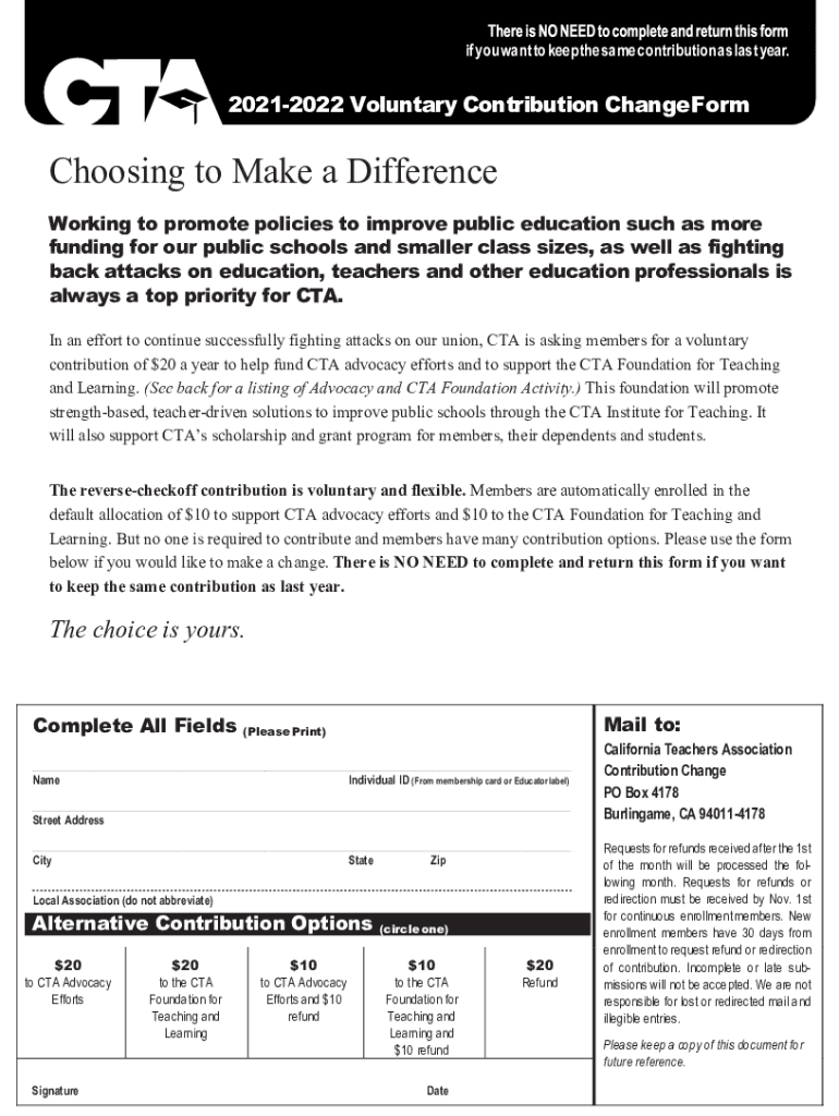 Fillable Online voluntary dues opt out form Fax Email Print - pdfFiller