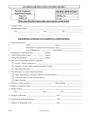 Fillable Online Portable Equipment Registration Program,Portable engine ...