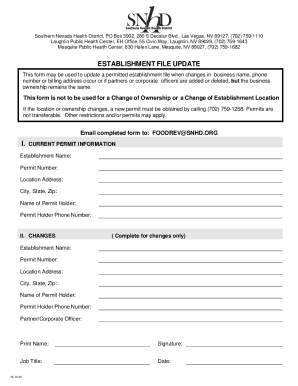 Fillable Online Southern Nevada Health District Address - board of ...