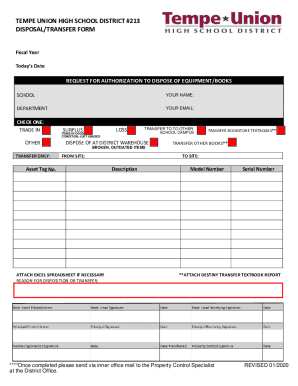 Fillable Online Equipment Disposal Form rev 1-19.pdf Fax Email Print ...