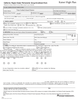 Fillable Online USE THIS FORM ONLY FOR THE KAISER HSA PLAN California ...