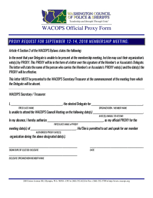 Fillable Online WACOPS Official Proxy Form Fax Email Print - pdfFiller