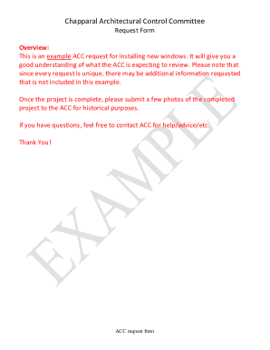 Fillable Online chapparalhoa wildapricot ACC Request Form WINDOWS ...