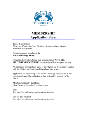 Fillable Online New Membership Information-Application Form Fax Email ...