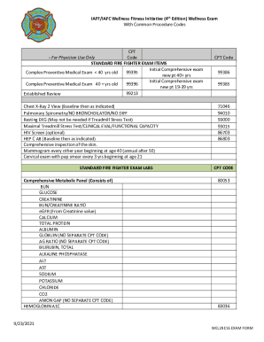 Fillable Online Wellness exam form Fax Email Print - pdfFiller