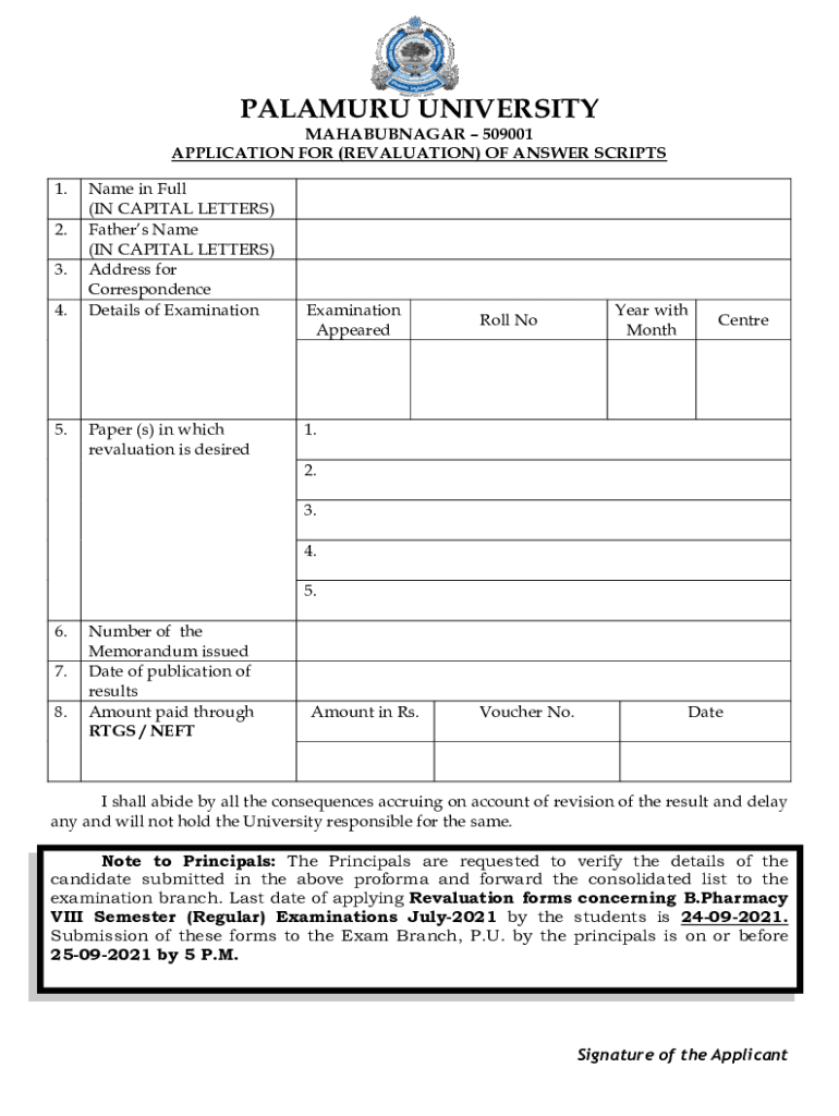 Fillable Online 103.231.100.207PUSITSATTachedFilesMAHABUBNAGAR APPLICATION FOR RECOUNTING OF ...