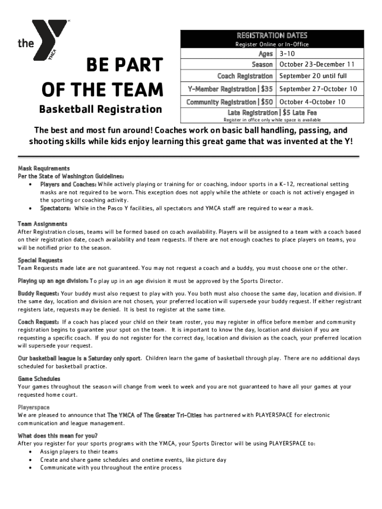 Fillable Online Basketball Tournament Registration Form Template Fax ...