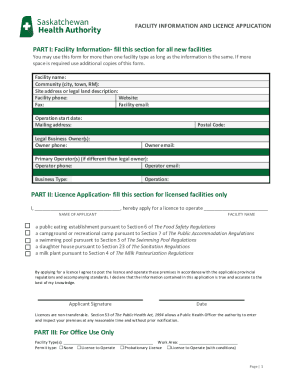 Fillable Online Facilities and Licensing - Department of Health Fax ...