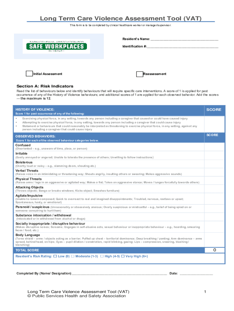 Fillable Online Your Health. Your Safety. Our Commitment. Workplace ...