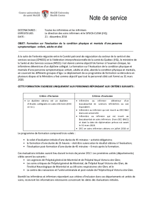 Remplissable En Ligne Note de service - SPSICR-CUSM Fax Email Imprimer ...