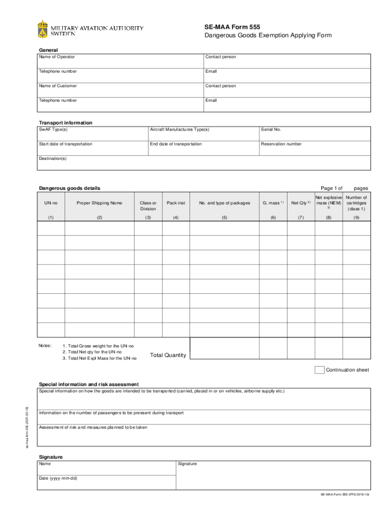 Fillable Online se-maa-form-555 - 2021-05-18.ffd Fax Email Print ...