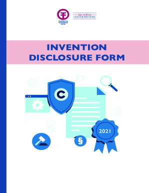 Fillable Online What is Invention Disclosure Form and How to Write It ...