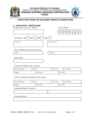 Fillable Online THE UNITED REPUBLIC OF TANZANIA MINISTRY OF WORKS ...