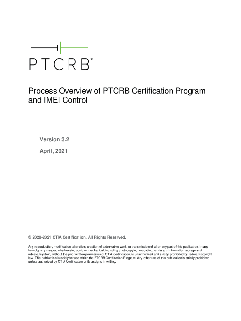 Fillable Online Process Overview of PTCRB Certification Program and ...