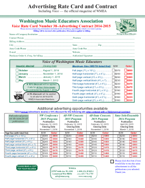 Fillable Online Magazine Advertising Contract SampleMaster of Template ...