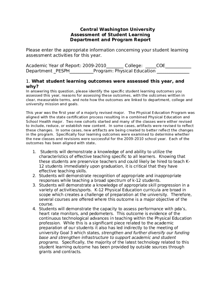 Please enter the appropriate ination concerning your student learning ...