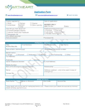 Fillable Online Application Form - SmartHeart Pro Fax Email Print ...