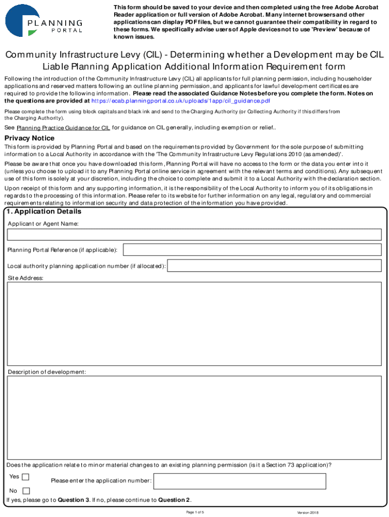 Fillable Online Additional CIL information form Fax Email Print - pdfFiller