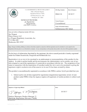 Fillable Online US EPA, Pesticide Product Label, Sulfentrazone 4SC ...