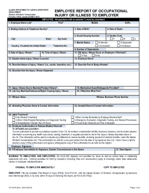 Fillable Online Workers' Compensation Forms - Alaska Fax Email Print - pdfFiller