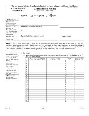 Fillable Online Illinois Standardized Forms - Approved - Additional ...