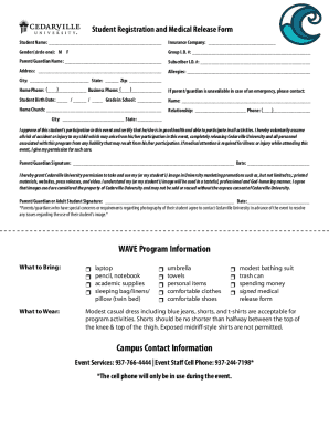 Fillable Online Event Medical Release Forms (2013).indd Fax Email Print ...